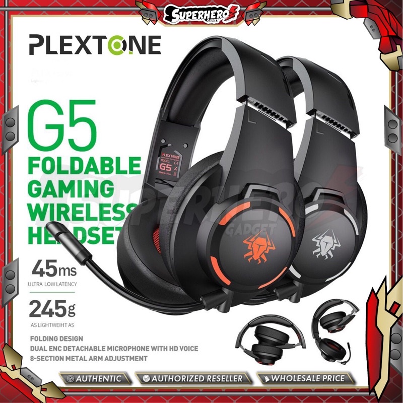 Original Plextone G5 Wireless Headphone Bluetooth 5.1 Gaming Headset ...