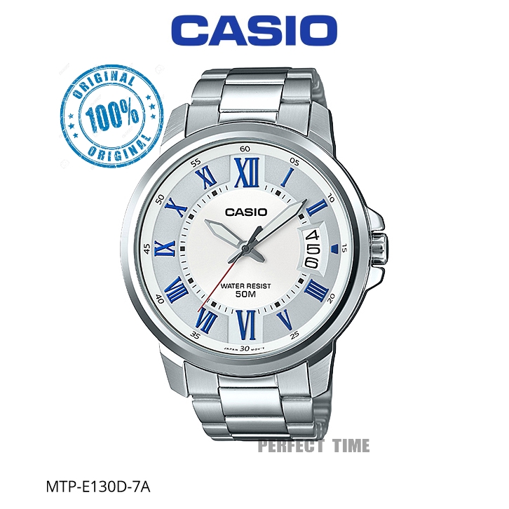 CASIO ORIGINAL MTP-E130D-7A MEN WATCH ( 2 YEAR WARRANTY) | Shopee Malaysia