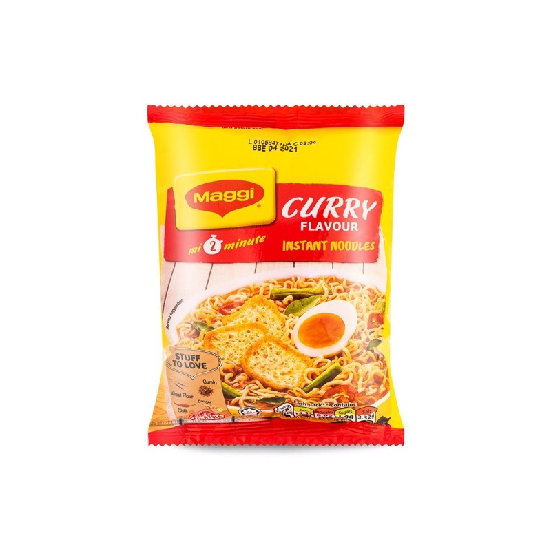 (individual packet 1pc only) maggie curry 2 minutes instant noodles ...