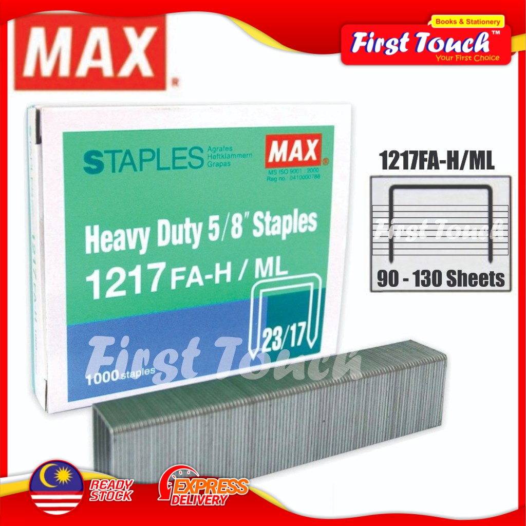 MAX Heavy Duty 5/8" Staples 1217 FA-H / ML | Shopee Malaysia