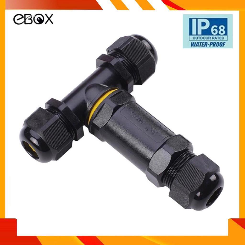 IP68 wire connector Outdoor waterproof cable connector T style 3 pin ...