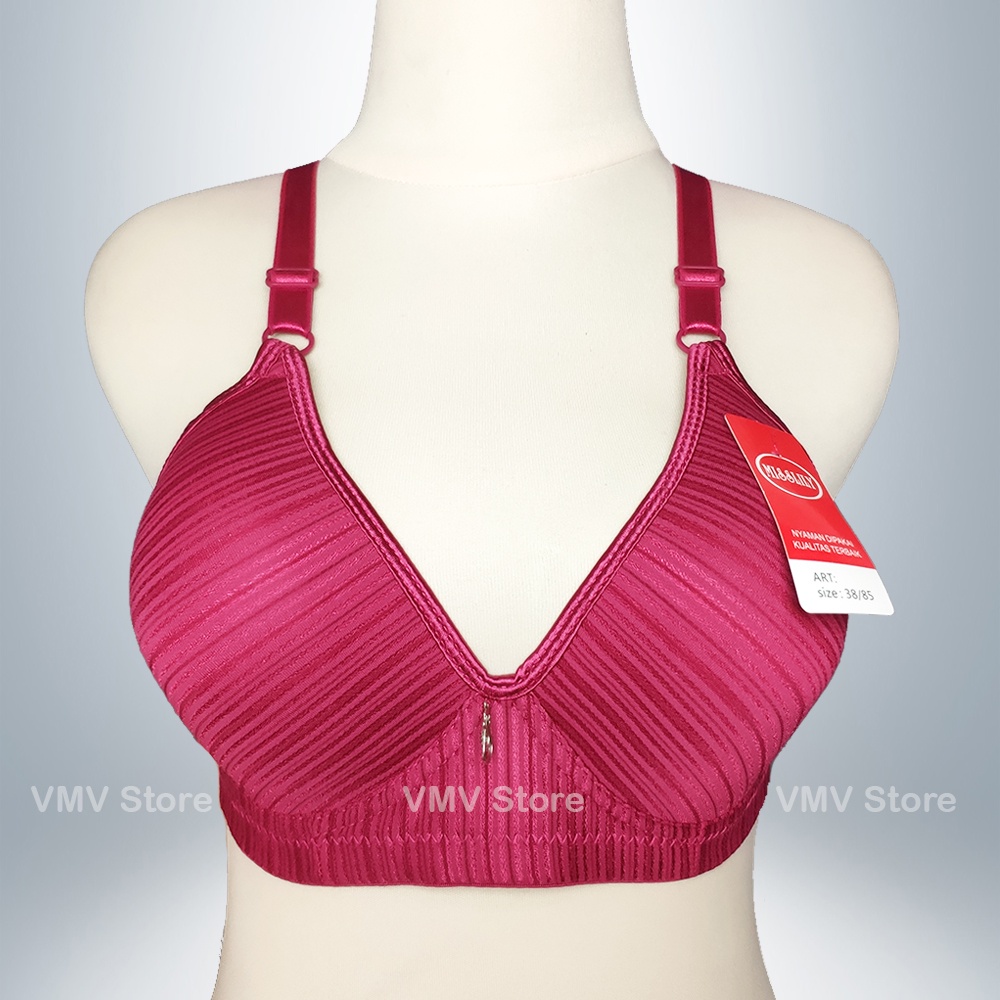 Big B Cup Bra 3 Hooks Misslily 685 Without Wire Stripe Elegant Sexy ...