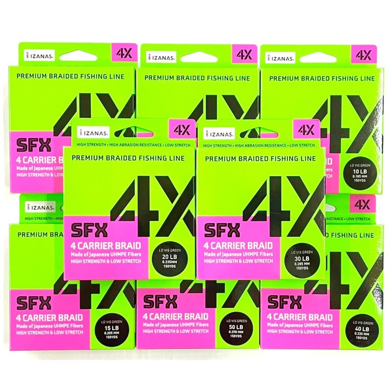 New Sufix SFX 4X Carrier Braid Fishing Line 150YRDS Braided | Shopee ...