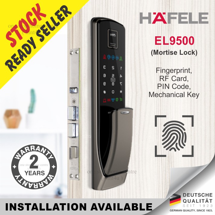 Hafele EL9500 Fingerprint Digital Door Lock | Shopee Malaysia