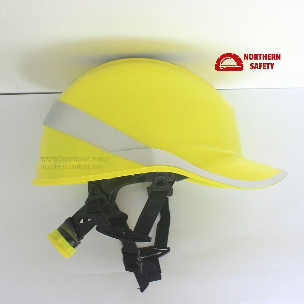 Delta Plus Diamond V Up - Yellow Safety Helmet with 4-point chinstrap ...