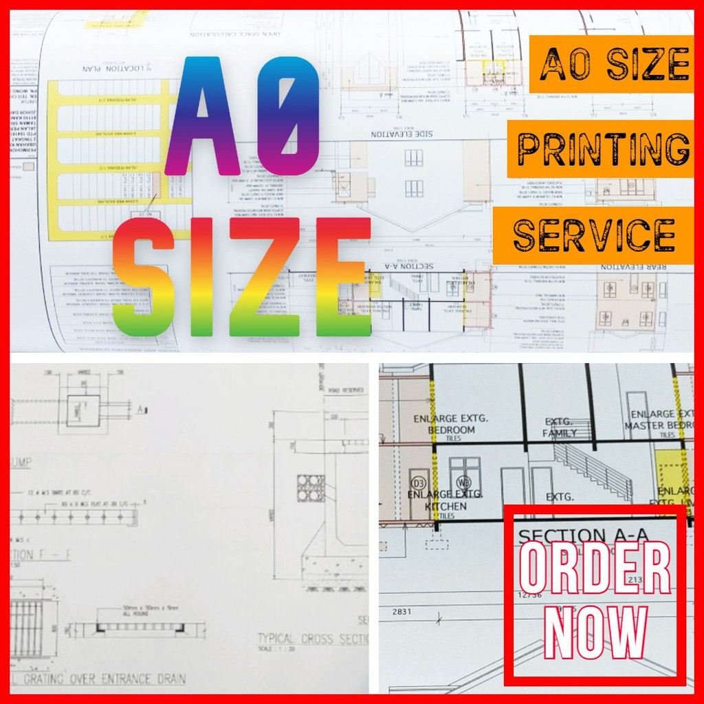 A0 Printing, Printing A0 Size [Plain Paper] Pola Printing, Construction ...