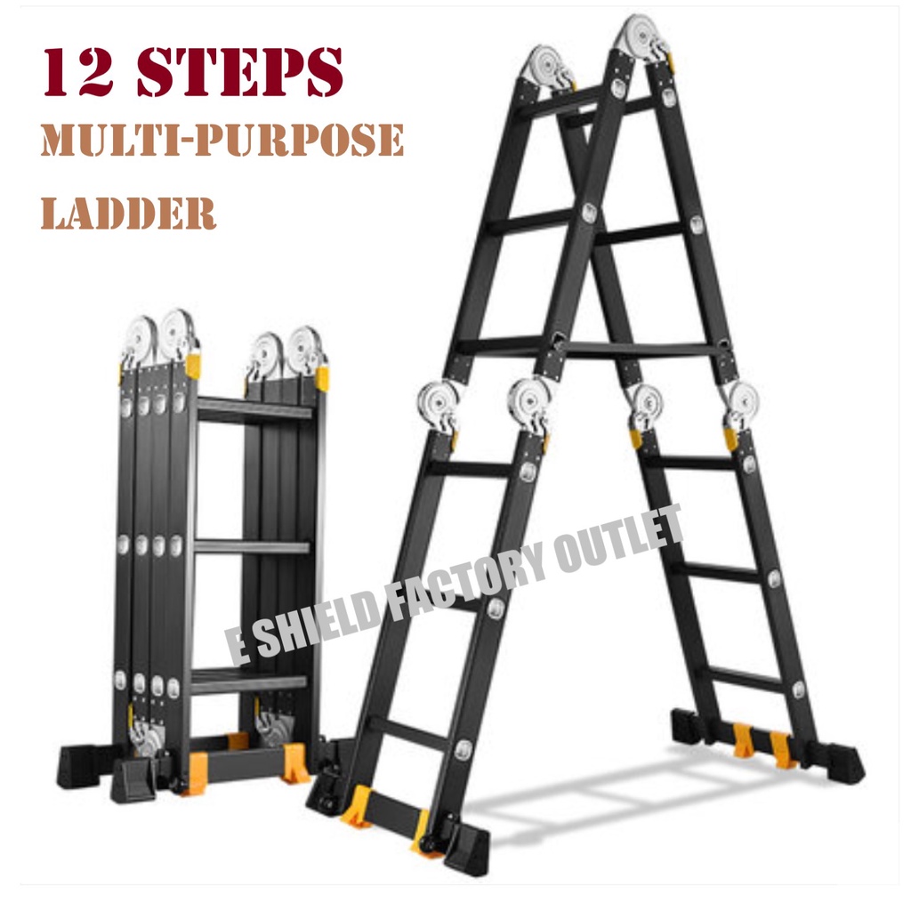 12 Steps Heavy Duty Multi Purpose Ladder Household Ladder Air Cond ...
