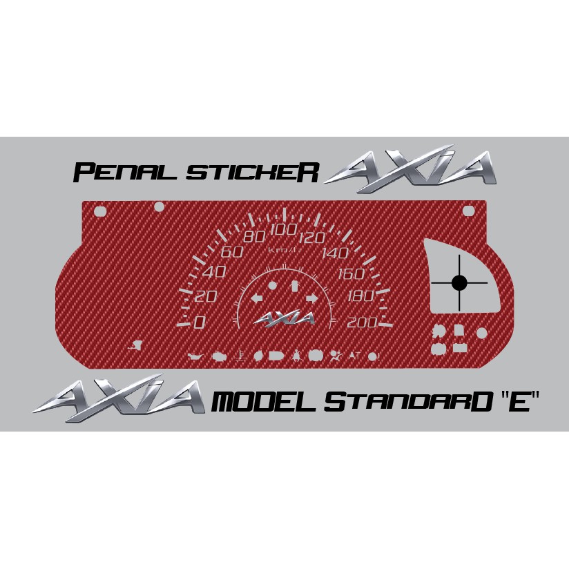 STIKER METER PERODUA AXIA E METER PENAL STICKER/WALL STICKER METER ...