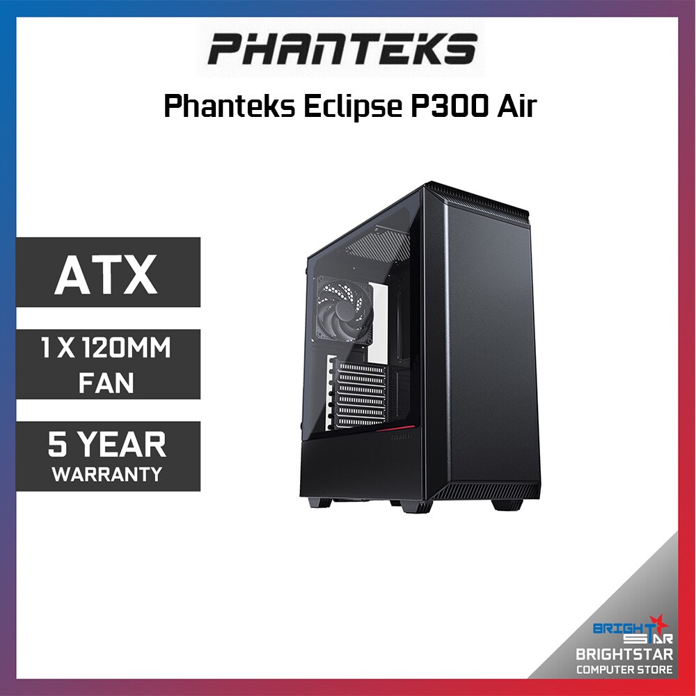 Phanteks Eclipse P300 Air ATX Desktop Casing Black | Shopee Malaysia