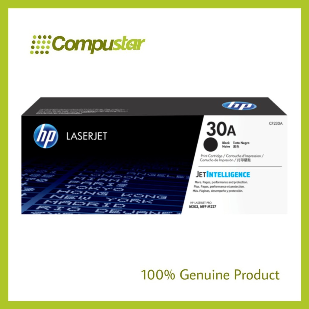 HP 30A Black Original Laserjet Toner Cartridge ( CF230A ) | Shopee Malaysia