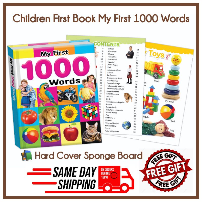My First 1000 Words | Picture Dictionary | Baby Book | Activity Book ...