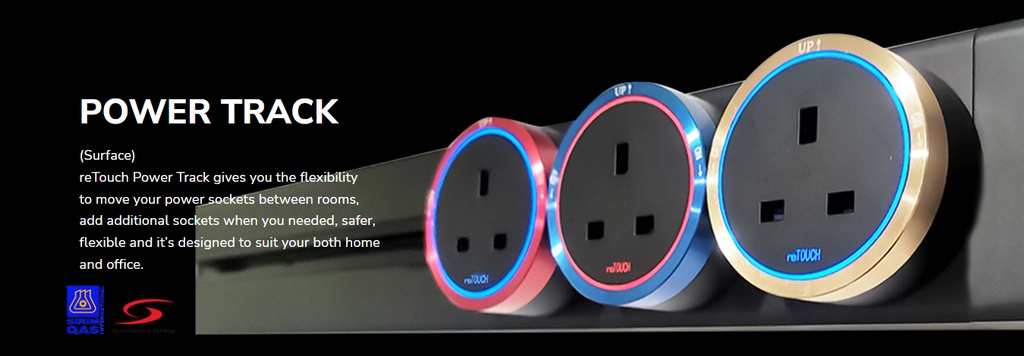 [SIRIM] Retouch Power Track Socket Switch 32A Power Line Long Flat Pin ...