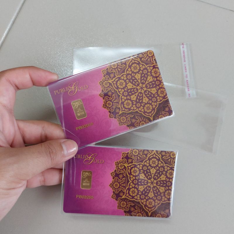 Plastic packaging resealable non resealable perfect fit goldbar card ic ...