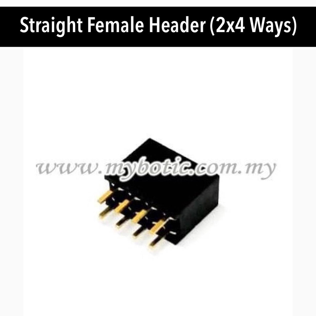 Straight Female Header 2x4 Ways (Black) | Shopee Malaysia
