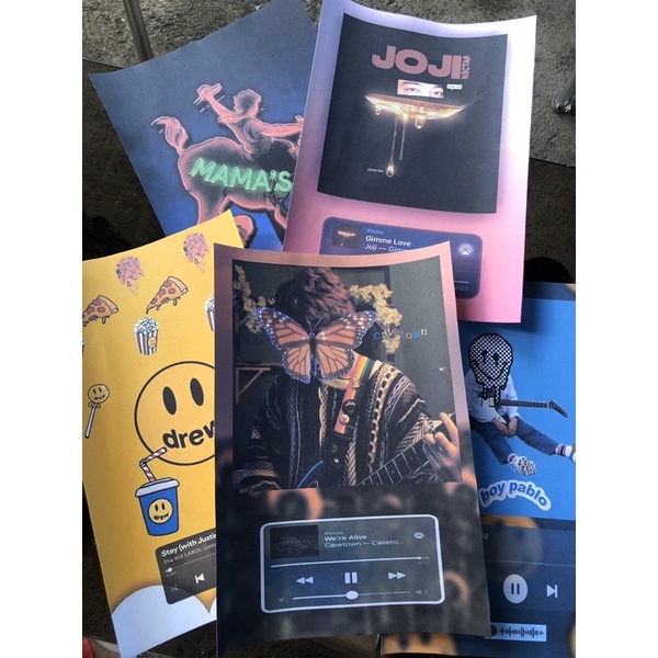 5 Pieces of Aesthetic Spotify Code Wall Collage Kit - Room Decoration ...