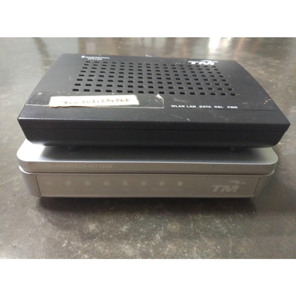 Streamyx Modem Wireless Innacom ADSL 2+ Innatech W7100N MODEM Router ...