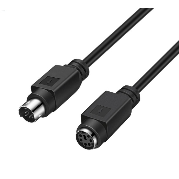 Mini-Din 6 Pin PS/2 MDIN-6 Male to Female Keyboard Mouse Extension ...