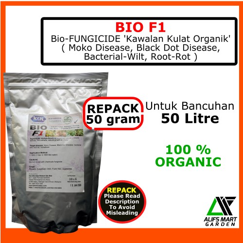 BIO F1 Kawalan Fungus Kulat Organik Moko Black Dot Root Rot Bintik ...