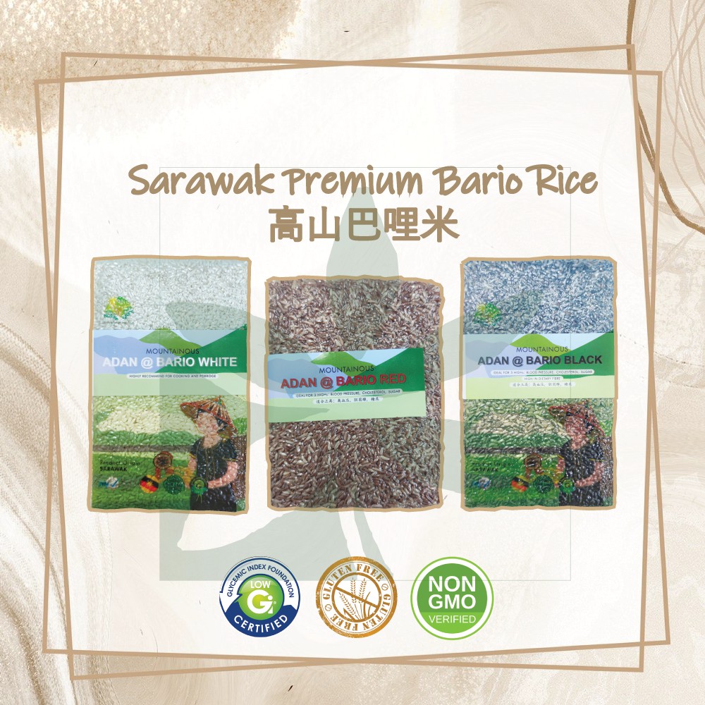 Nature Green Sarawak Premium Bario Rice / Bario White / Bario Red ...