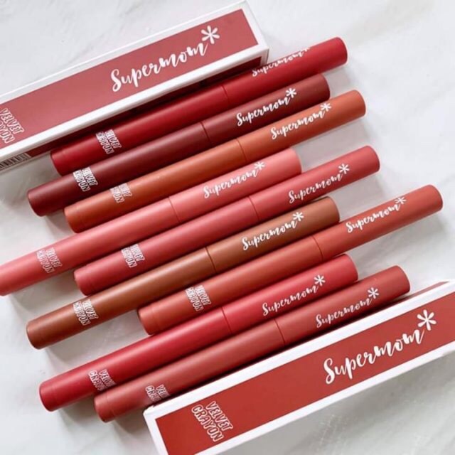 [ Free gift]Supermom Lip Velvet Crayon | Shopee Malaysia