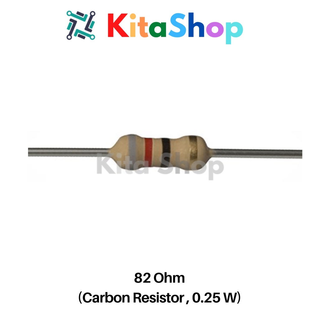 Resistor 82 Ohm (Carbon - 0.25W) | Shopee Malaysia