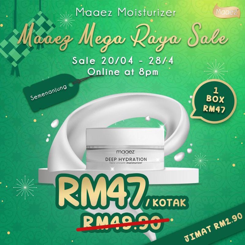 MAAEZ Deep Hydration Moisturiser🔥Readysyock🔥 | Shopee Malaysia