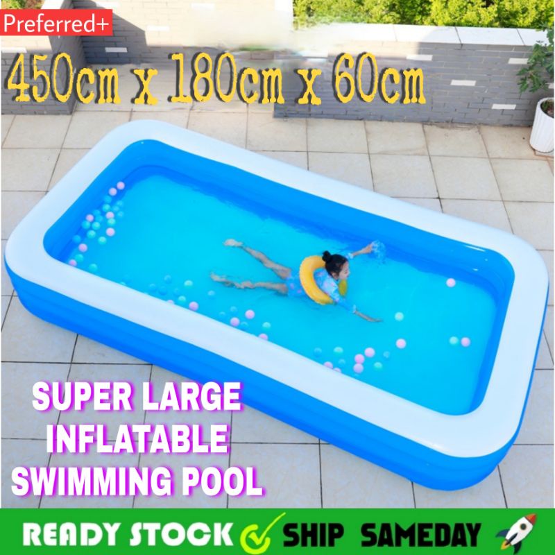 Inflatable Swimming Pool / family pool / kids pool / baby pool / kolam ...