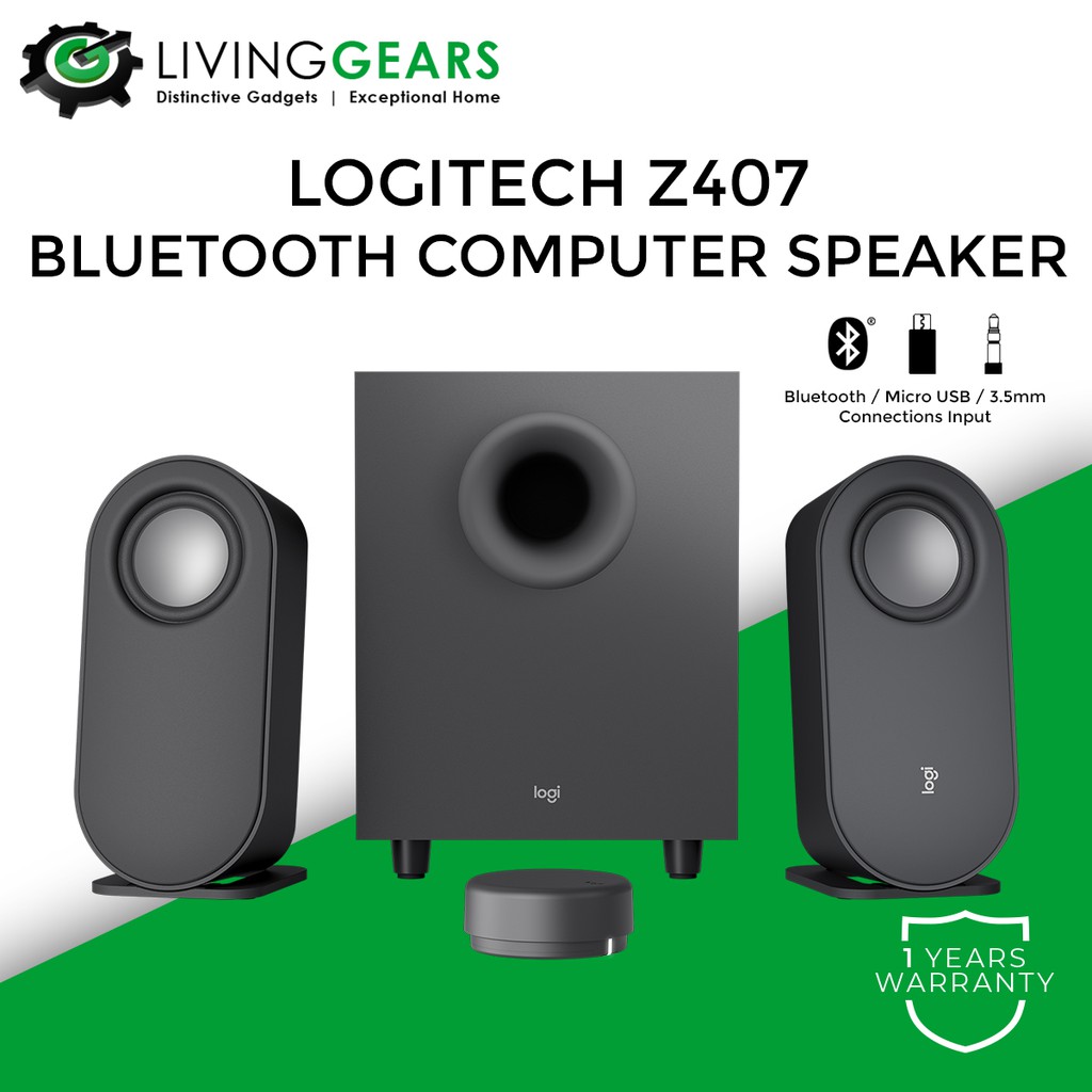 Logitech RGB Speaker System Bold Sound Bluetooth Multimedia Speaker Sub ...