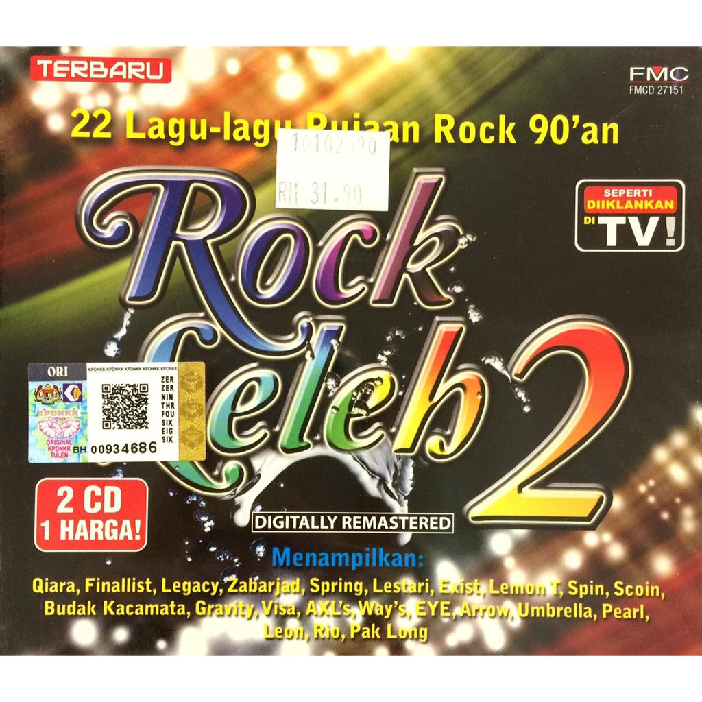 Rock Leleh 2 22 Lagu Lagu Pujaan Rock 90an (2CD) | Shopee Malaysia