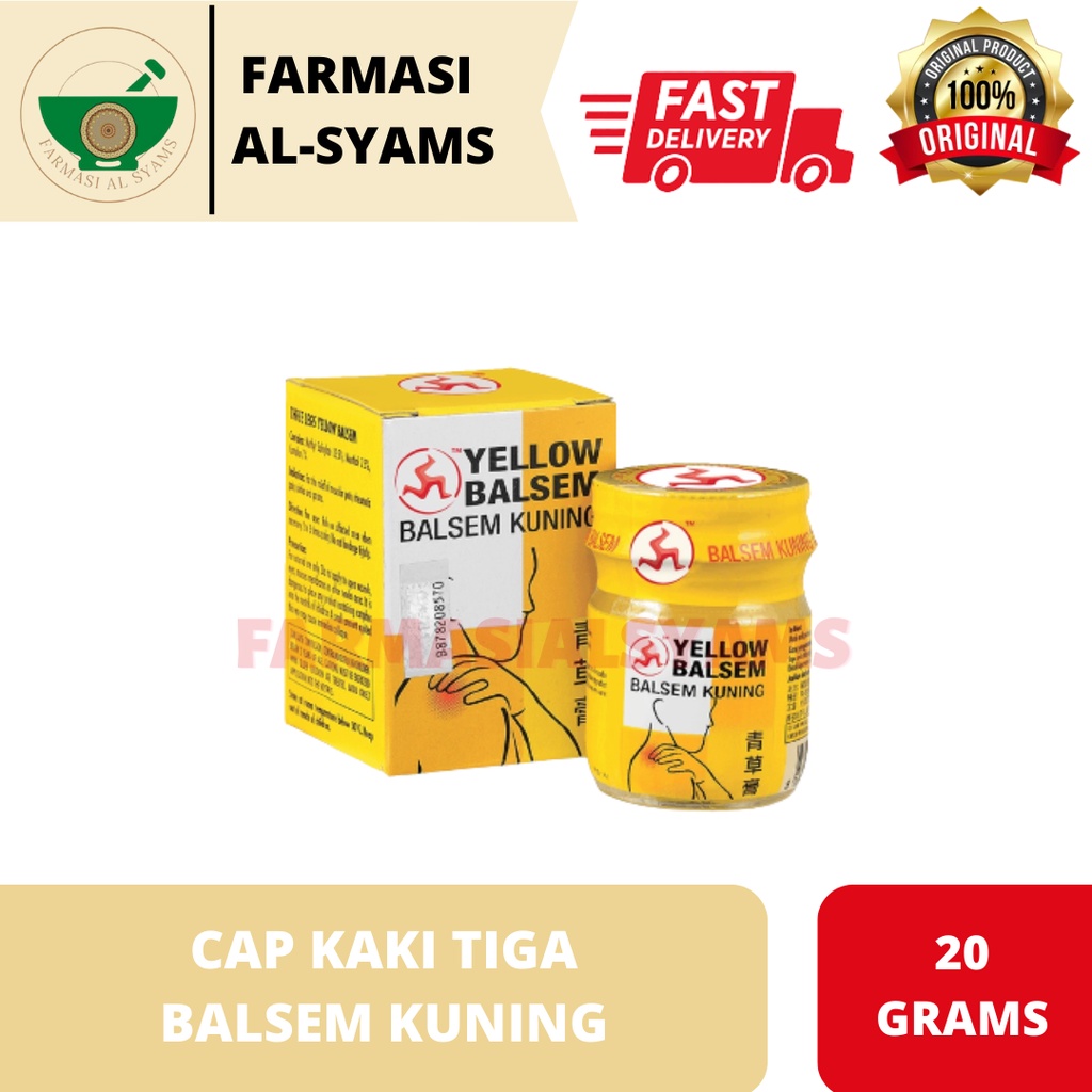 CAP KAKI TIGA BALSEM KUNING 20G | Shopee Malaysia