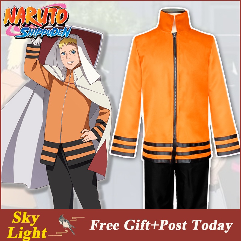 Naruto Uzumaki Naruto Suit Seven Generations Halloween Cosplay Costume ...
