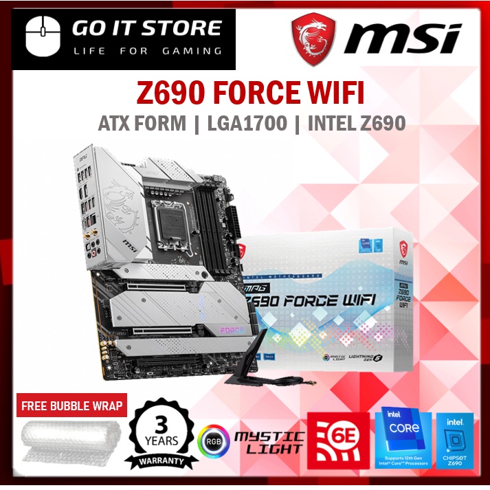MSI MPG Z690 FORCE WIFI LGA1700 Intel ATX Motherboard | Shopee Malaysia