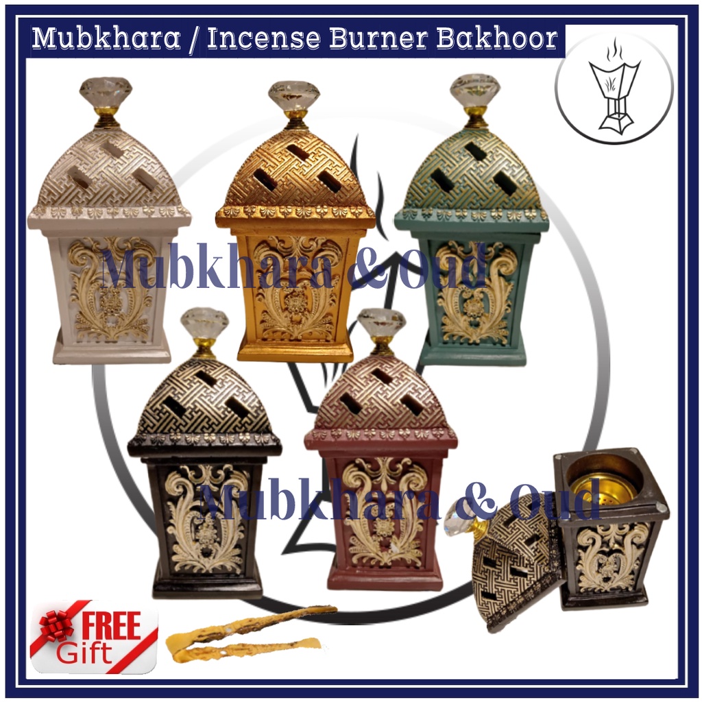 Bakhoor Mabkhara Bukhoor Incense Burner Metal, Ceramic Burner Positive ...