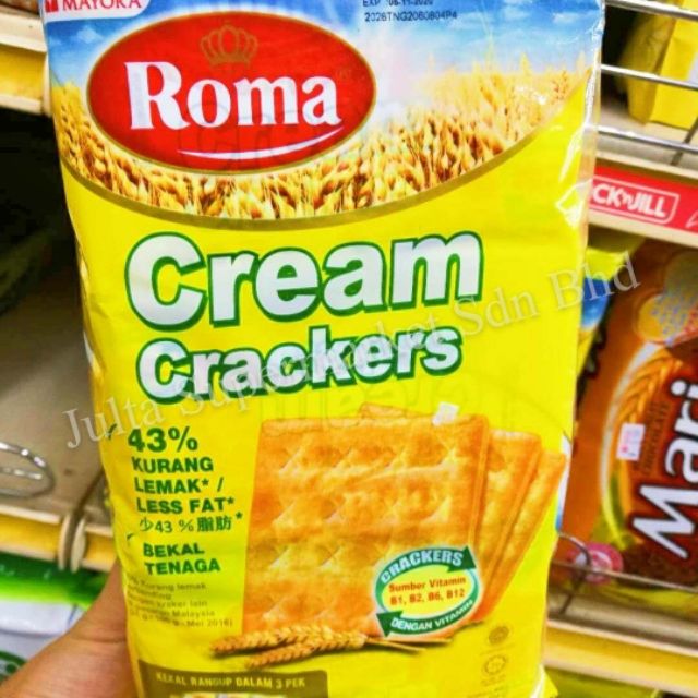 ROMA BISKUT CREAM CRACKERS 369GM | Shopee Malaysia