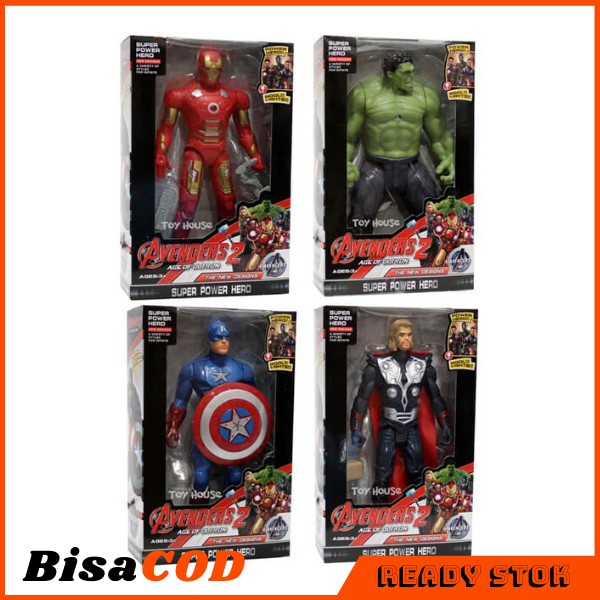 Kids Toys robotan Avenger 2 Thor Robots + IronMan + Hulk + Captain ...