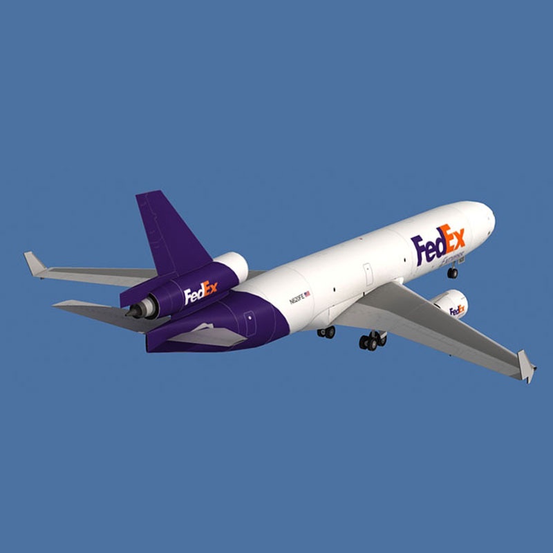 DIY paper models DIY 1:100 Fedex MD-11 airplane paper model handwork ...