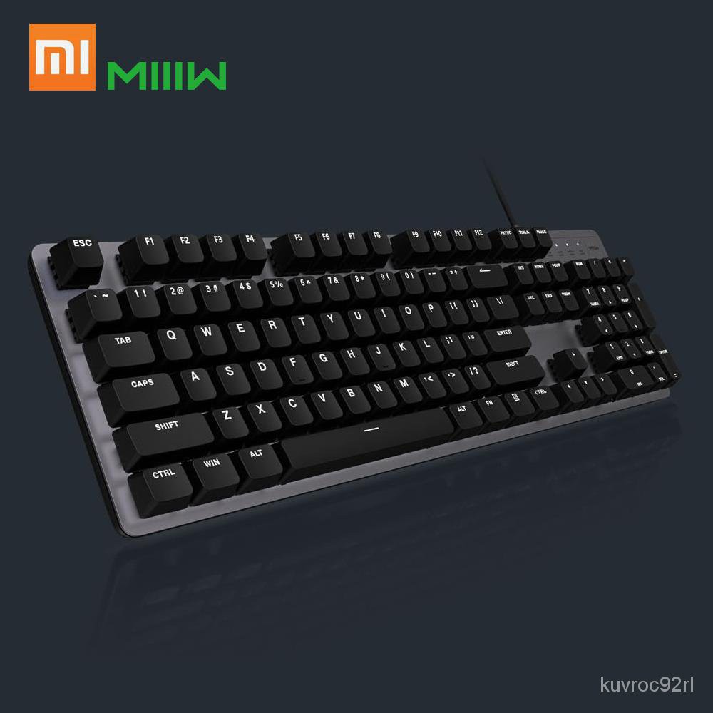 Xiaomi MIIIW Gaming Mechanical Keyboard 600K 104 Keys Red Switch USB ...