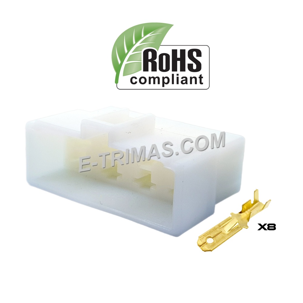 8 Way Male Car Electrical Terminal Block Multi Connector Plug Socket ...