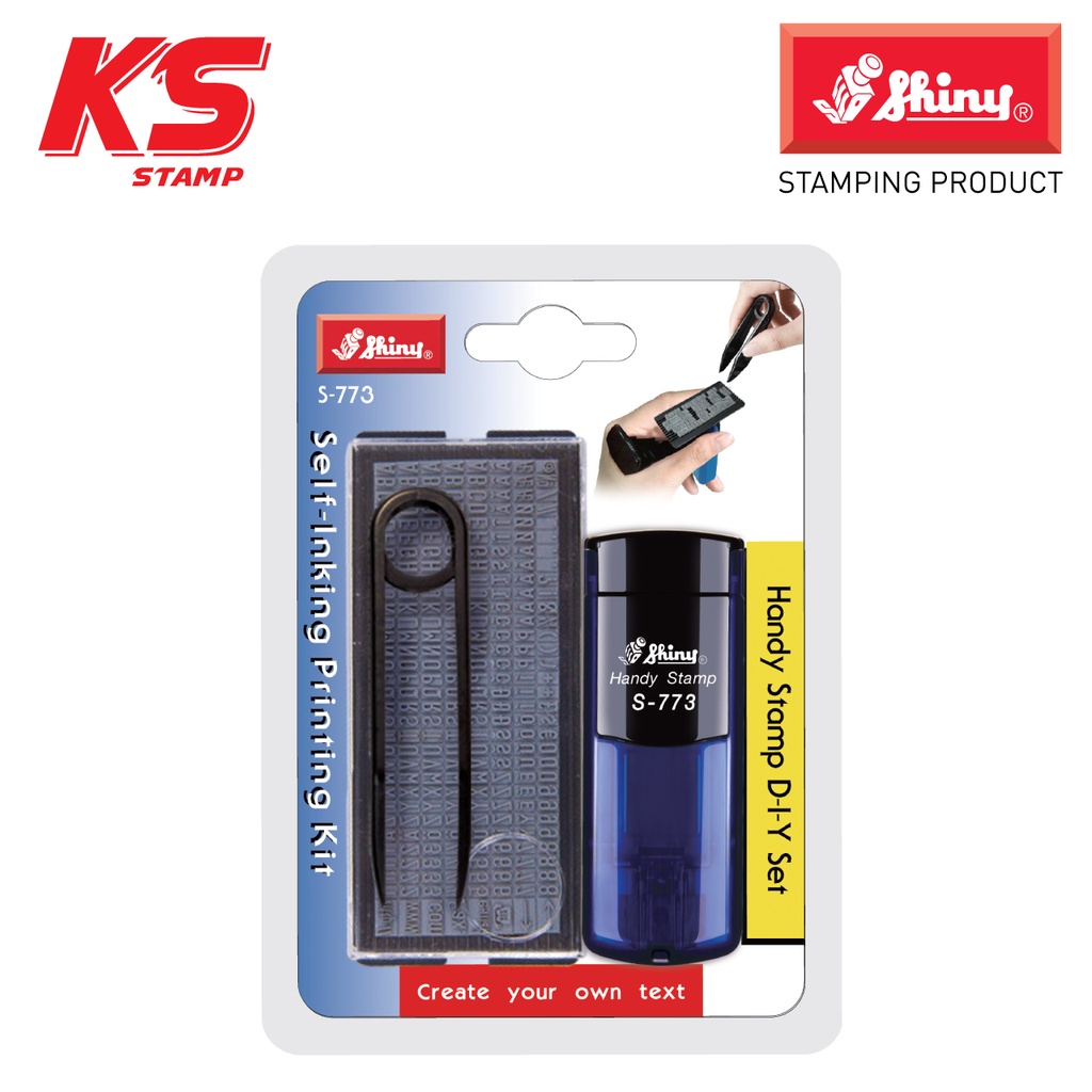 Shiny S-773 DIY Self Inking printing Kit ( 17mm x 47mm) | Shopee Malaysia