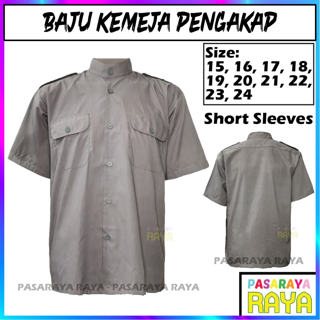BAJU KEMEJA PENGAKAP LENGAN PENDEK SERAGAM SEKOLAH BAJU SHJ (SCOUT ...