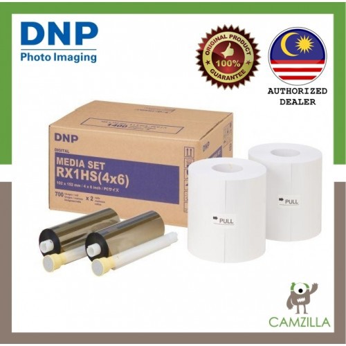 [ Ready Stock] DNP 4 X 6" 4x6 4R 6R MEDIA SET FOR DS-RX1HS & RX1 PRINTERS -( 1 ROLL / 2 ROLLS【1 ...