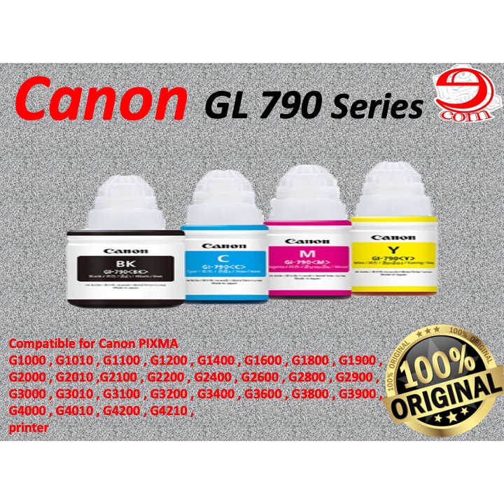 🌈100% Original Canon Pixma G1000 / G1010 / G1100 / G1200 / G1400 Series ...