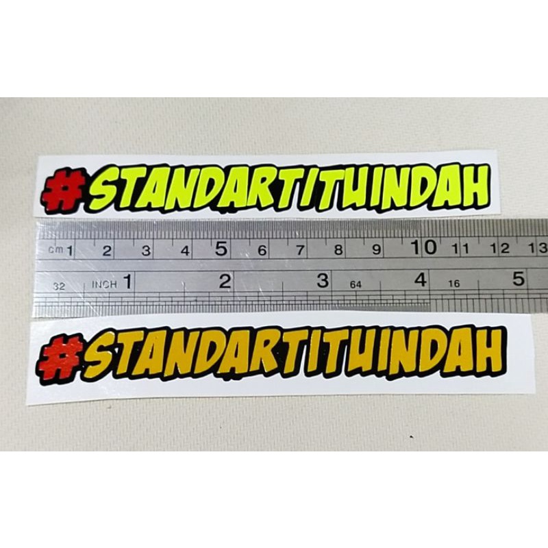 STIKER MOTOR KERETA STANDARD ITU INDAH STICKER # CUTTING STICKER ...