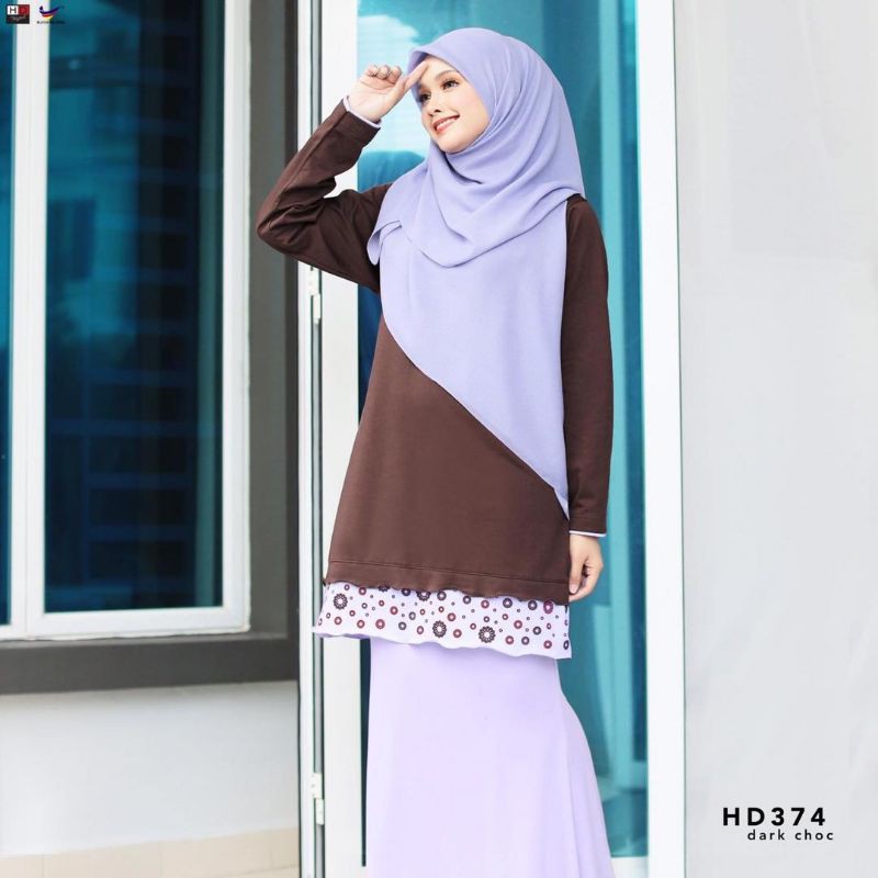 TSHIRT MUSLIMAH HUMAIRA DESIGN : LAEYLA (size S - 3XL) (DEWASA / ADULT ...