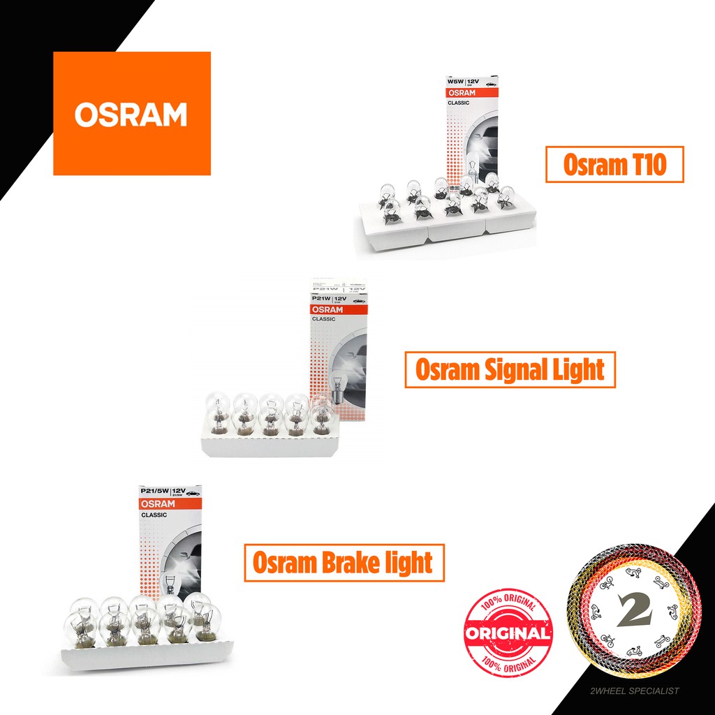 Osram ORIGINAL Bulb - T10, Brake Light, Signal Light | Shopee Malaysia