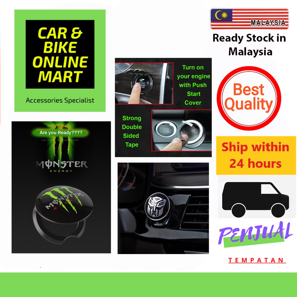Monster Transformer Button Start Button Protective Cover with Double ...