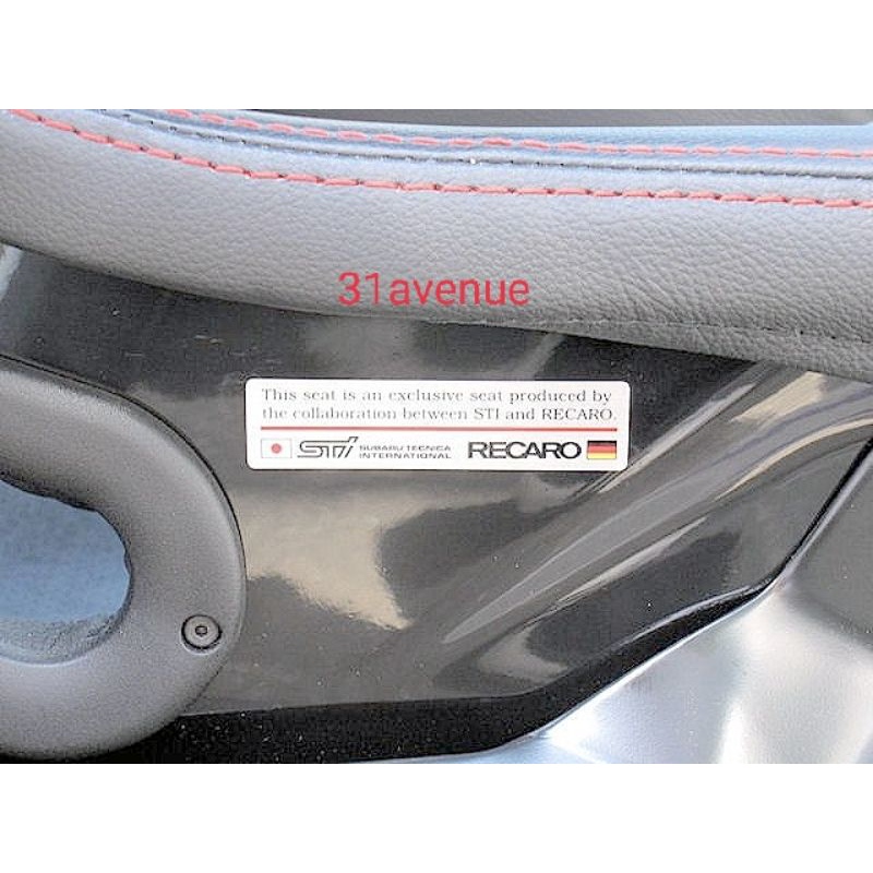 Subaru S203 S204 Limited Seat Labels. | Shopee Malaysia