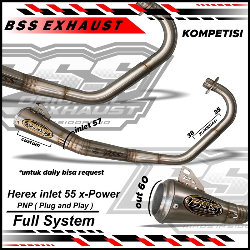 Know The Pot Of INLET 55 BSS EXHAUST Competition Competition | Shopee ...