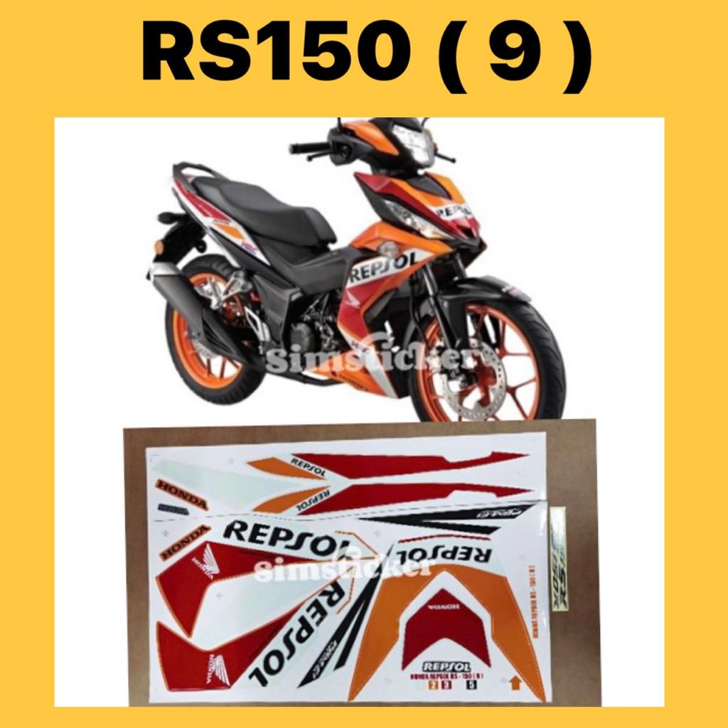HONDA RS150 BODY STICKER REPSOL ( 9 ) BODY STRIPE RS150R RS 150 ...