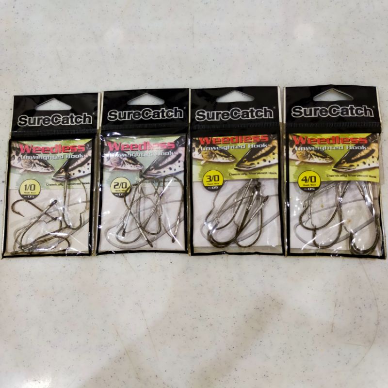 SURECATCH WEEDLESS UNWEIGHTED HOOKS | Shopee Malaysia